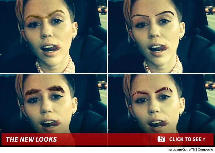 Miley's New Look -- Don't Have A Brow, Man! | TMZ.com
