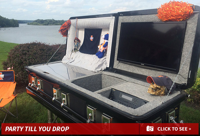 College Football Tailgate -- Is That a Friggin' Coffin?? | TMZ.com
