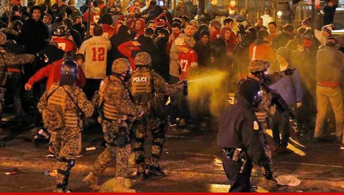 Ohio State -- RIOTS IN COLUMBUS ... Cops Bust Out Tear Gas | TMZ.com