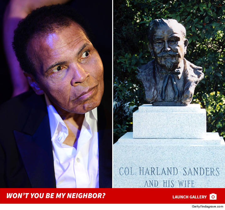 Muhammad Ali -- Going to 'The Greatest' Burial Site ... Col. Sanders ...