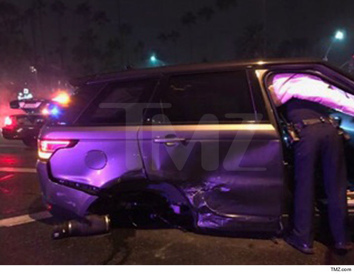 David Spade's Range Rover Crushed in 3 Car Accident | TMZ.com