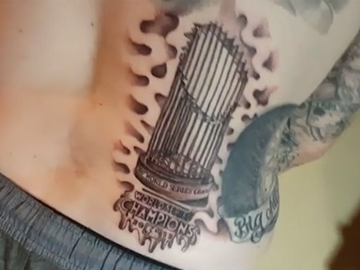 Paul Wall Gets Huge Astros World Series Tattoo After Making Team Custom ...
