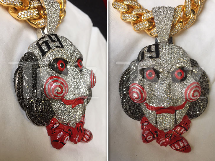 Tekashi69 Celebrates New Album with 'Saw'-Inspired Pendant | TMZ.com