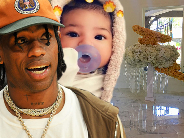 Travis Scott Spends $7k on Flowers for 'Welcome Stormi' Party | TMZ.com