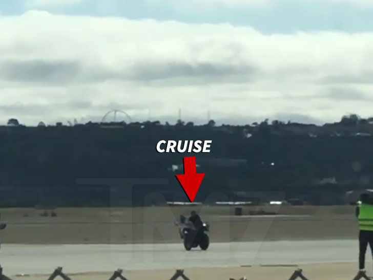 Tom Cruise Rides Motorcycle on Set as 'Top Gun 2' Filming Begins | TMZ.com