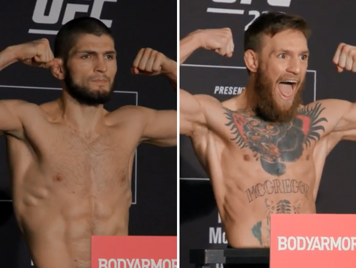 Khabib Nurmagomedov, Conor McGregor Make Weight for UFC 229 | TMZ.com