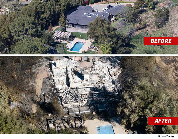 Liam Hemsworth Visits Home Remains Torched by California Wildfires ...