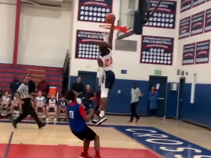 Bronny James Dunks and Drops 27 Points in Crossroads Debut While LeBron ...