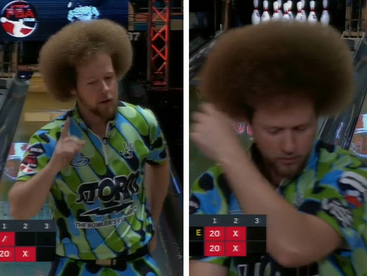 Pro Bowler With Glorious Afro Busts Out Incredible Victory Dance | TMZ.com