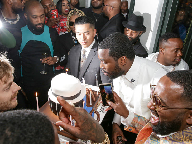Meek Mill Celebrates 32nd Birthday With Famous Hip Hop Friends